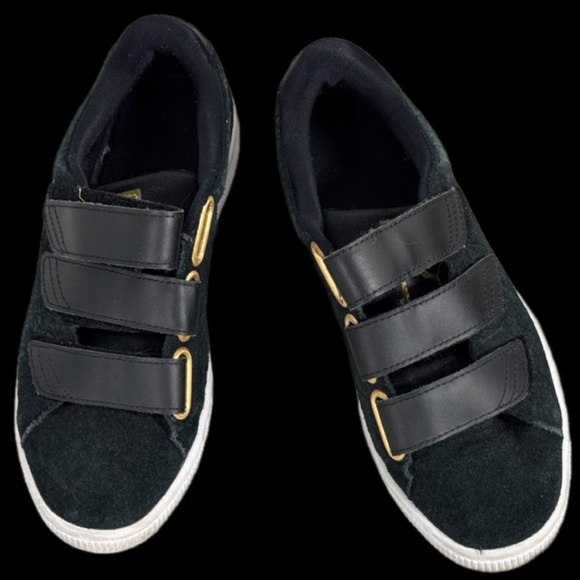 Puma | Shoes | Imported Puma Womens Basket Strap Extoticskin Black ...